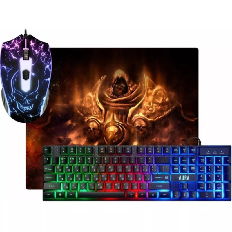 Oyun klaviaturası Defender Aura MKP-117 Combo 3in1 52117 Qiyməti ...