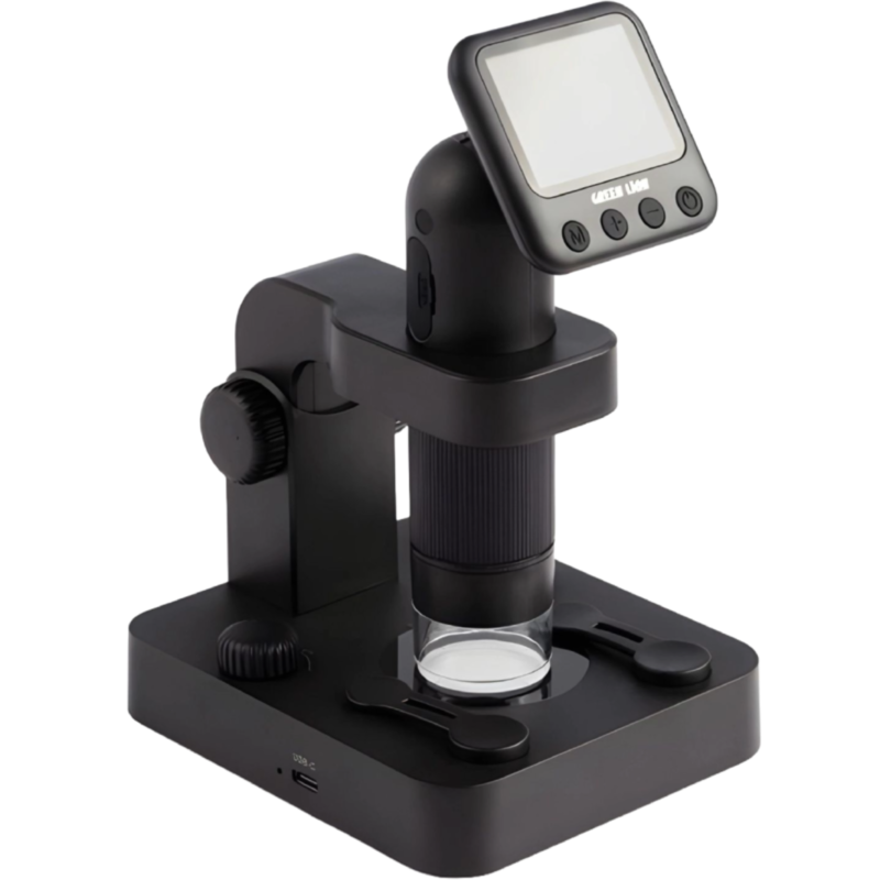 Green Lion Portable Digital Microscope 20X-100X Zoom Black ...