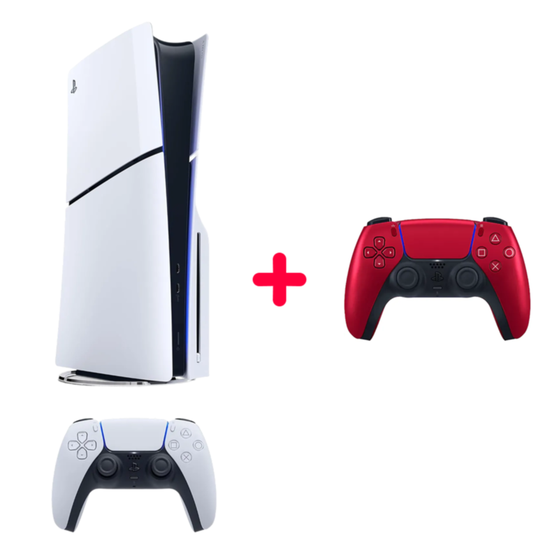 Oyun konsolu PlayStation 5 Slim 1 TB 1000049742 + DualSense Volcanic ...